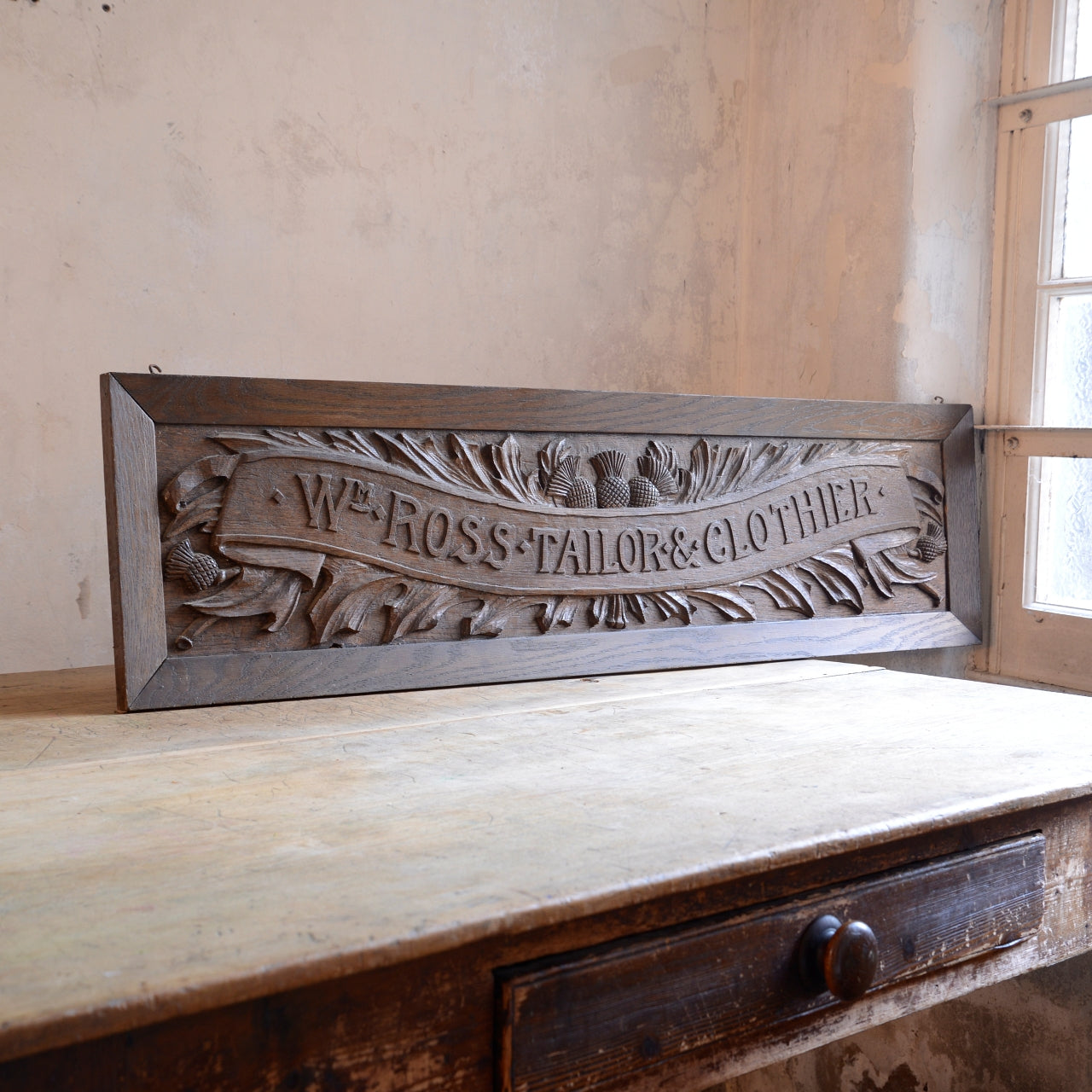 Wm. Ross Tailor & Clothing Hand Carved Sign – viki.knott